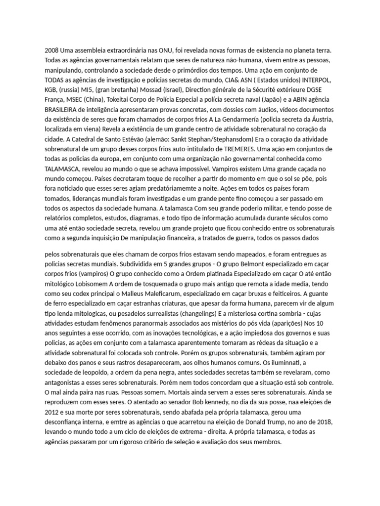 Cronica Thiago | PDF