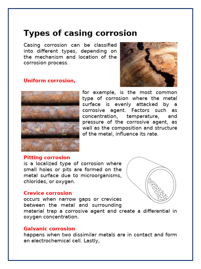 Casing Corrosion in Oil & Gas Wells | PDF | Corrosion | Chemical Substances