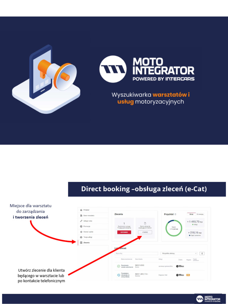 Direct Booking Zlecenia Warsztat | PDF
