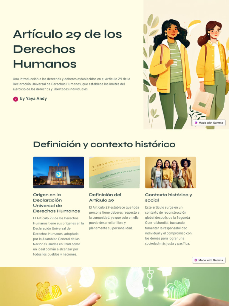 Articulo 29 de Los Derechos Humanos | PDF | Derechos humanos | Derechos