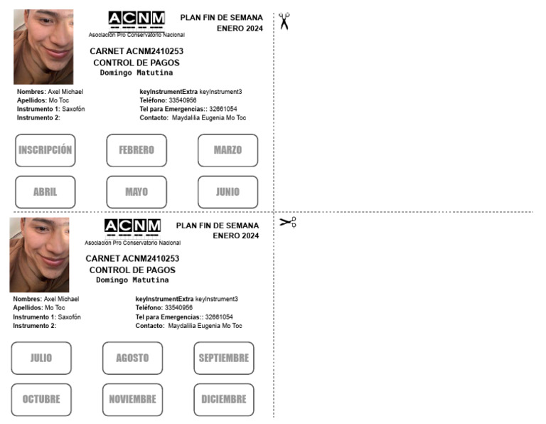 Carnet - 01-2024 - ACNM2410253 - Axel Michael Mo Toc | PDF
