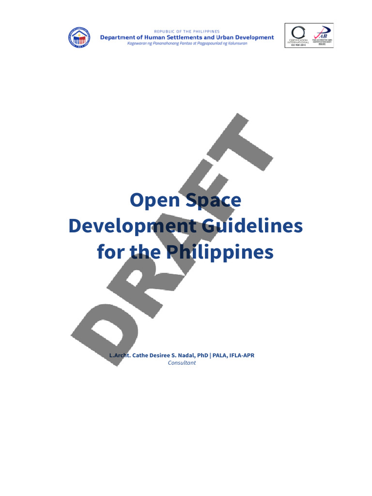 Green and Open Space Development Guidelines | PDF | Sustainability | Climate Resilience