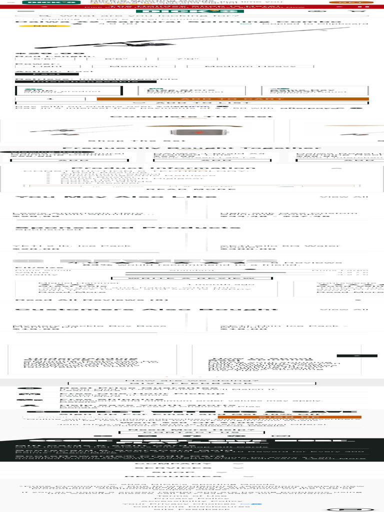 Daiwa X2 Samurai Spinning Combo Dick's Sporting Goods | PDF | Fishing Rod