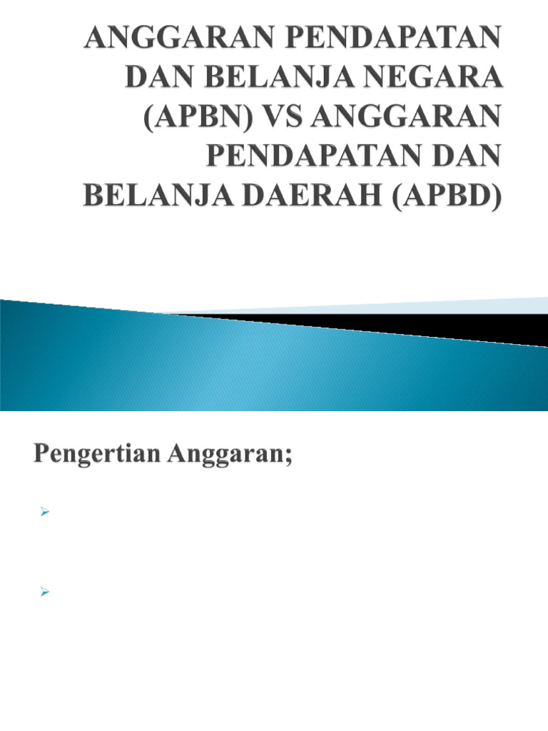Rencana APBN: Fungsi dan Struktur Keuangan | PDF