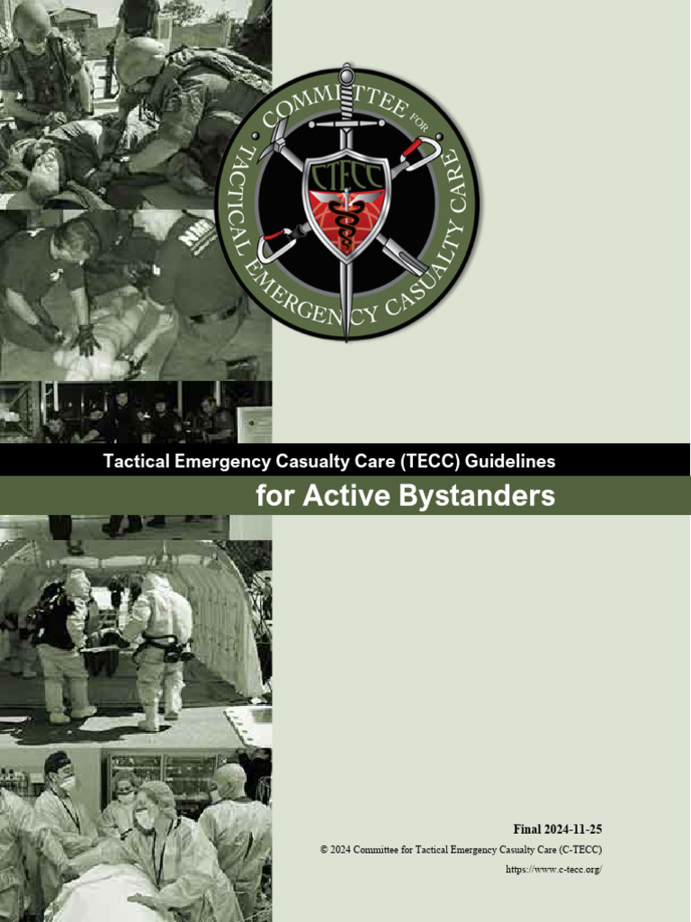 TECC: Active Bystander Guide | PDF | Bleeding | Emergency Department