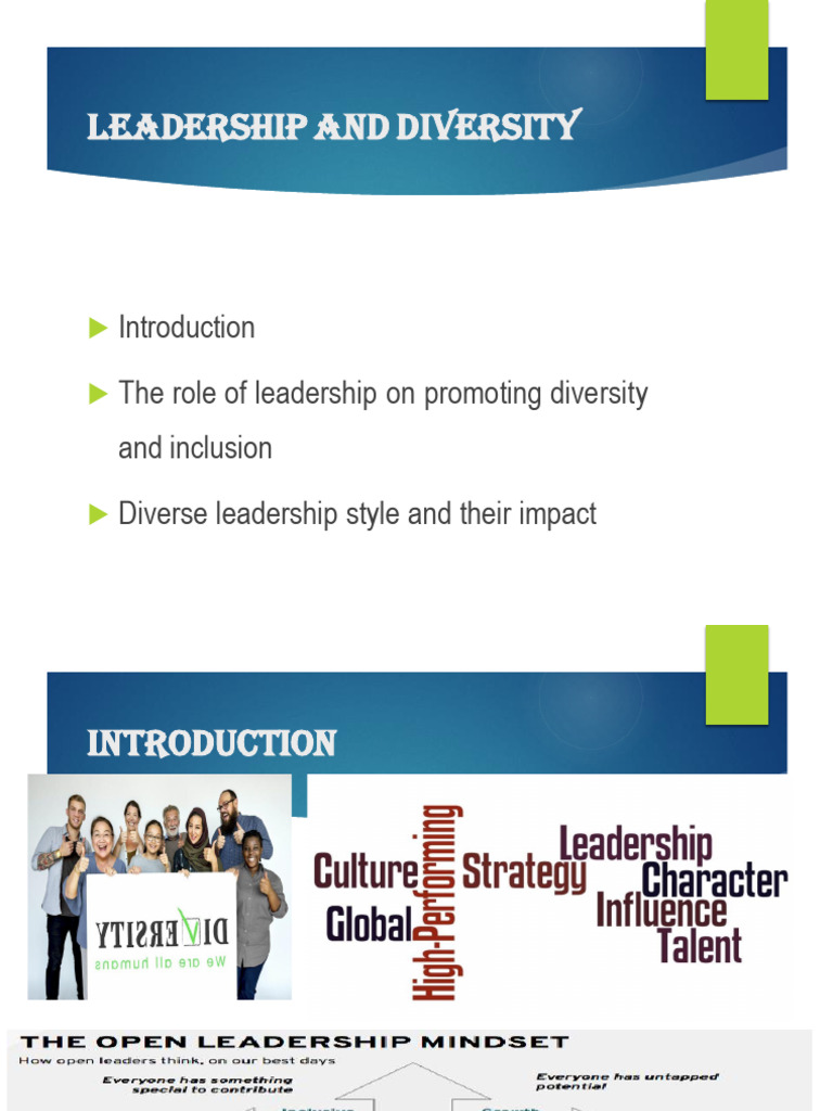 Diverse Leadership for Inclusion Success | PDF | Leadership | Employee ...