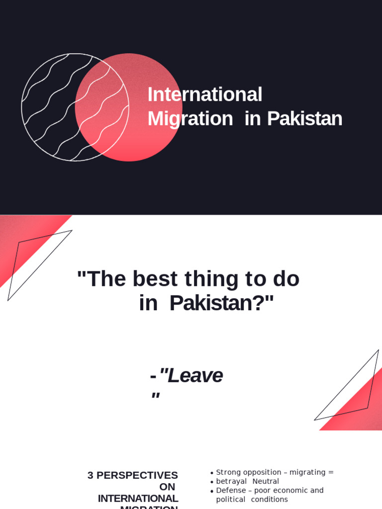 International Migration Trends in Pakistan | PDF