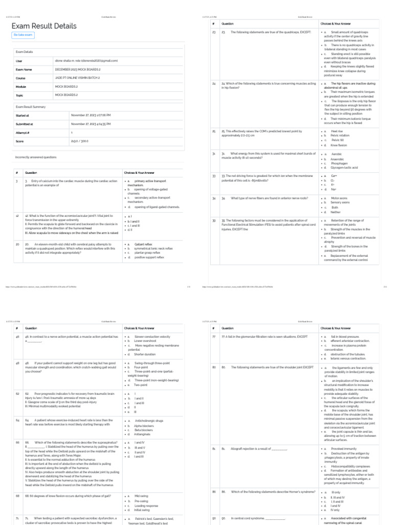 MOCK 2 | PDF | Axon | Shoulder