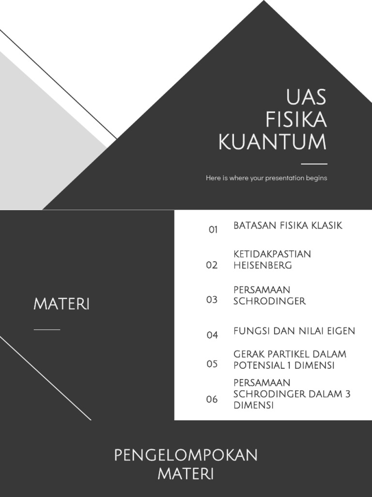 UAS FISIKA KUANTUM 2023 | PDF