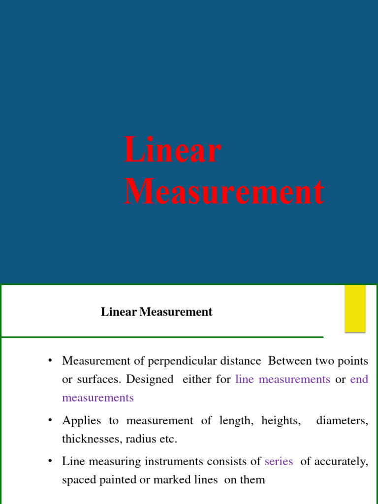 Vemu Linear Measurement | PDF