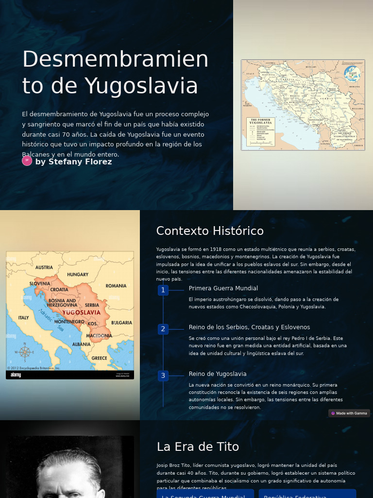 Desmembramiento de Yugoslavia: Causas y Consecuencias | PDF | República ...