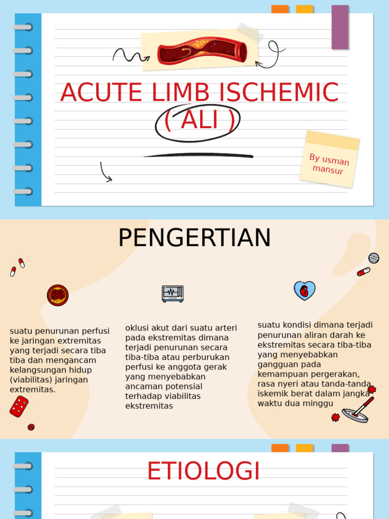 Acute Limb Ischemic (Usman) | PDF