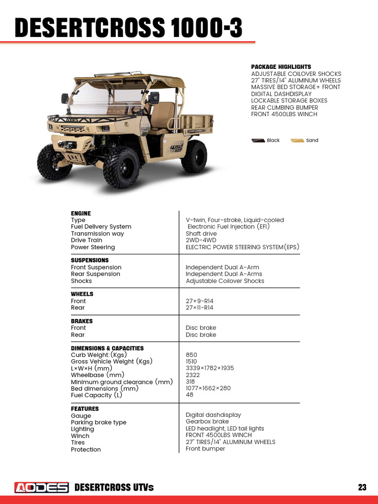 2024-DesertCross-1000-3 | PDF | Brake | Steering
