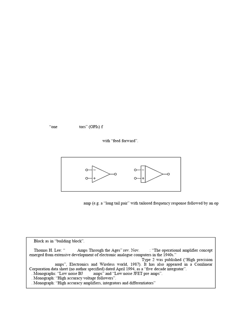 1_High gain blocks | PDF | Operational Amplifier | Feedback 1_High gain blocks | PDF | Operational Amplifier | Feedback