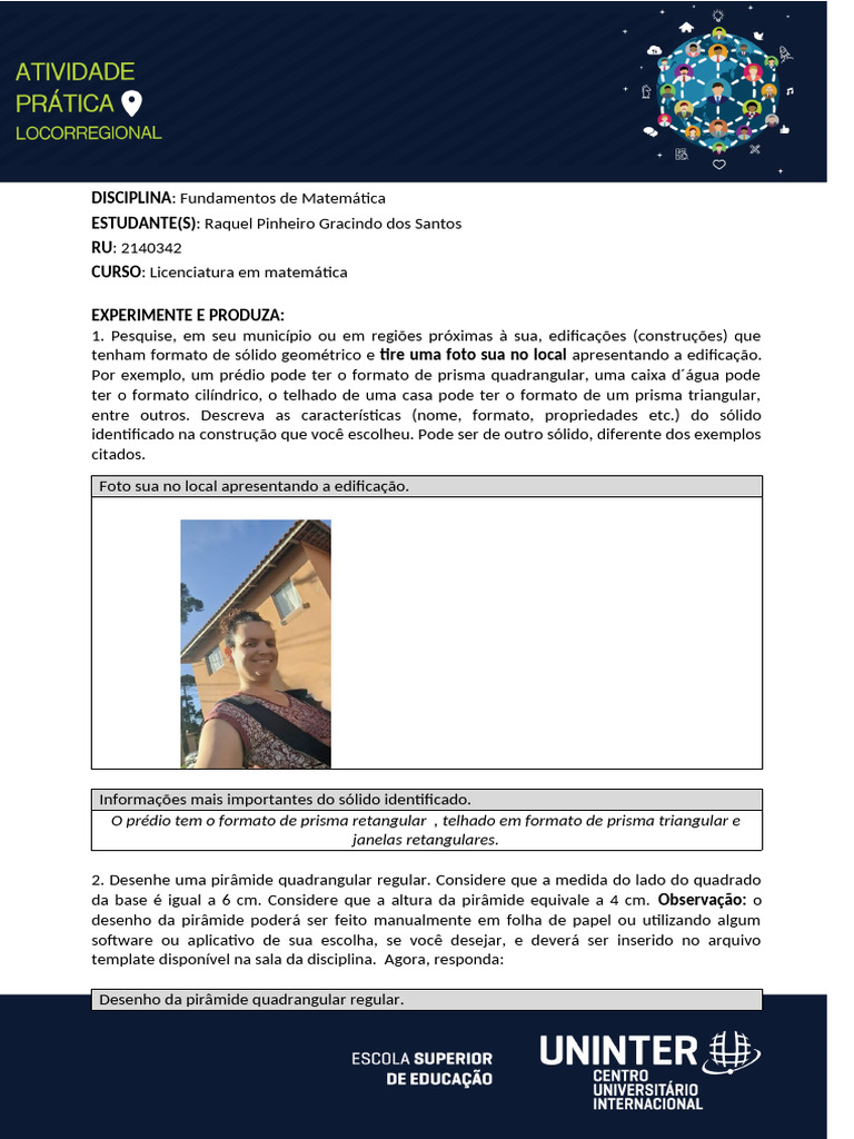 Template - Fundamentos de Matematica | PDF | Geometria | Cálculo