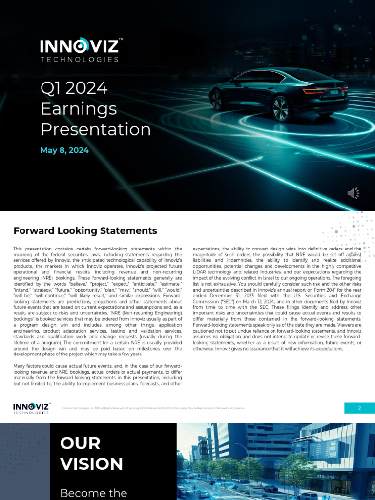 INVZ Q1 24 Earnings Presentation 08 05 24 - FINAL | PDF | Volkswagen | Risk