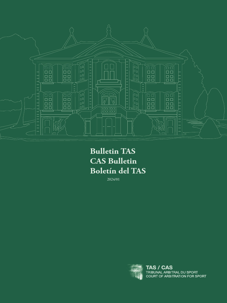 Bulletin TAS 2024-1 | PDF | Justice | Crime & Violence