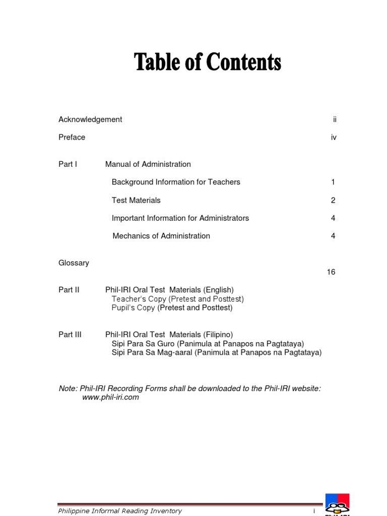 Manual Oral Reading | PDF | Reading Comprehension | Reading (Process)