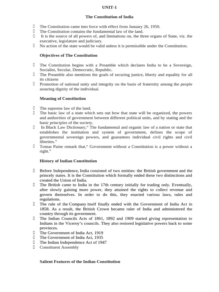 COI | PDF | Legal Documents | Political Charters