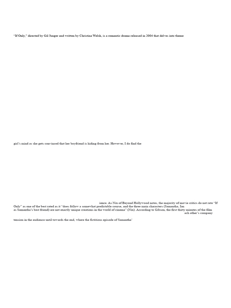 critique paper | PDF | Cinematography | Narrative