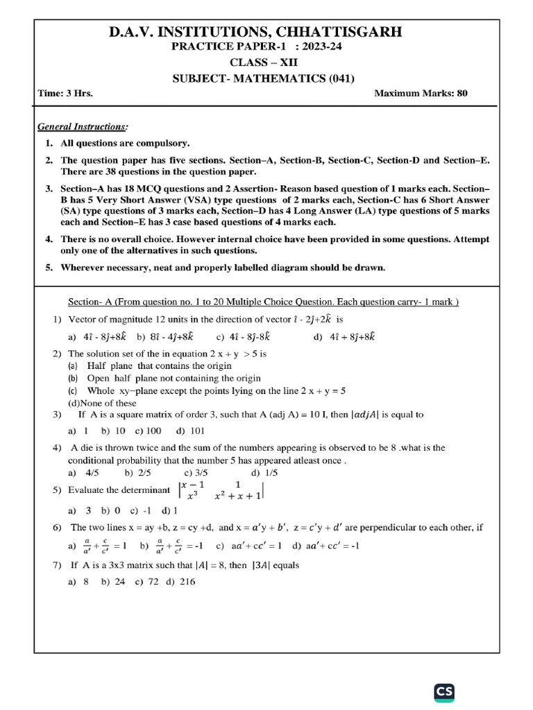 4EC Maths 1 | PDF