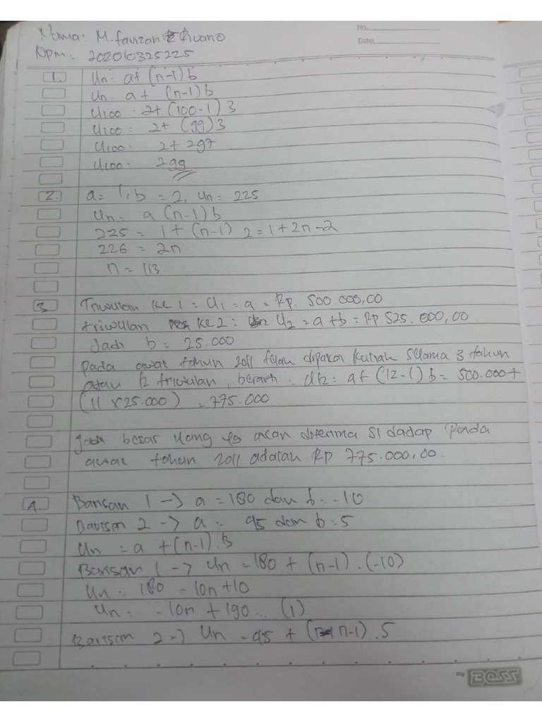 Andika Okta Saputra Tugas MTK | PDF