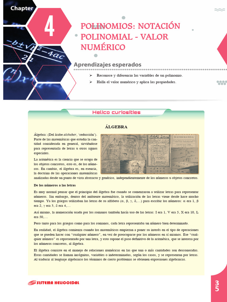 Cap 4 | PDF | Variable (Matemáticas) | Álgebra