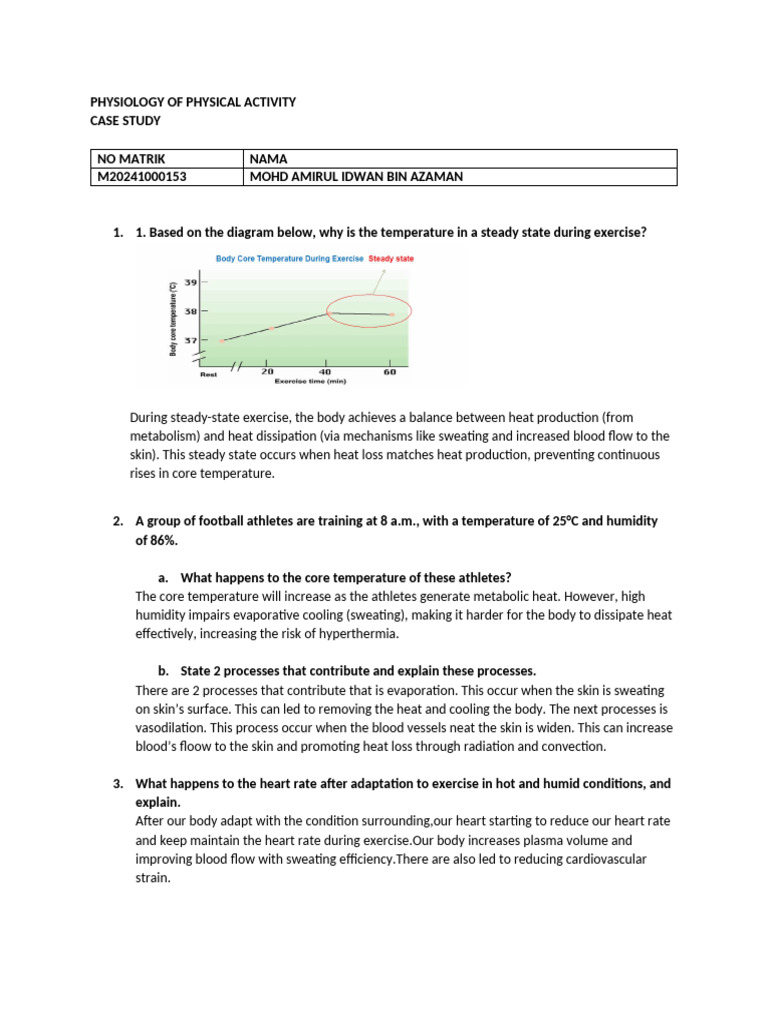 Thermoregulation in Exercise Physiology | PDF | Hypothermia | Hyperthermia