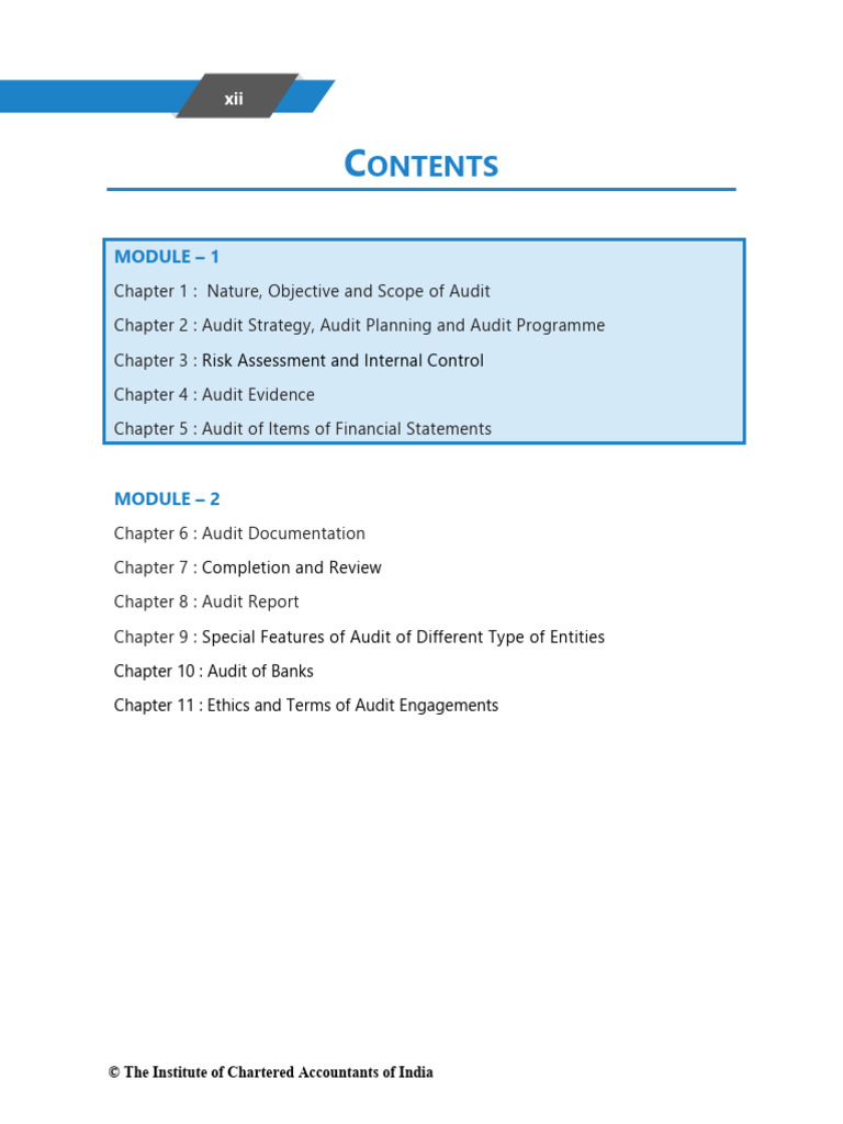 Audit Module 1 Index | PDF | Audit | Internal Control