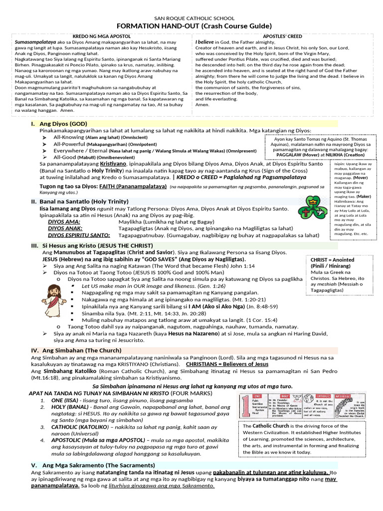1 First Communion Hand-Out s2023 | PDF