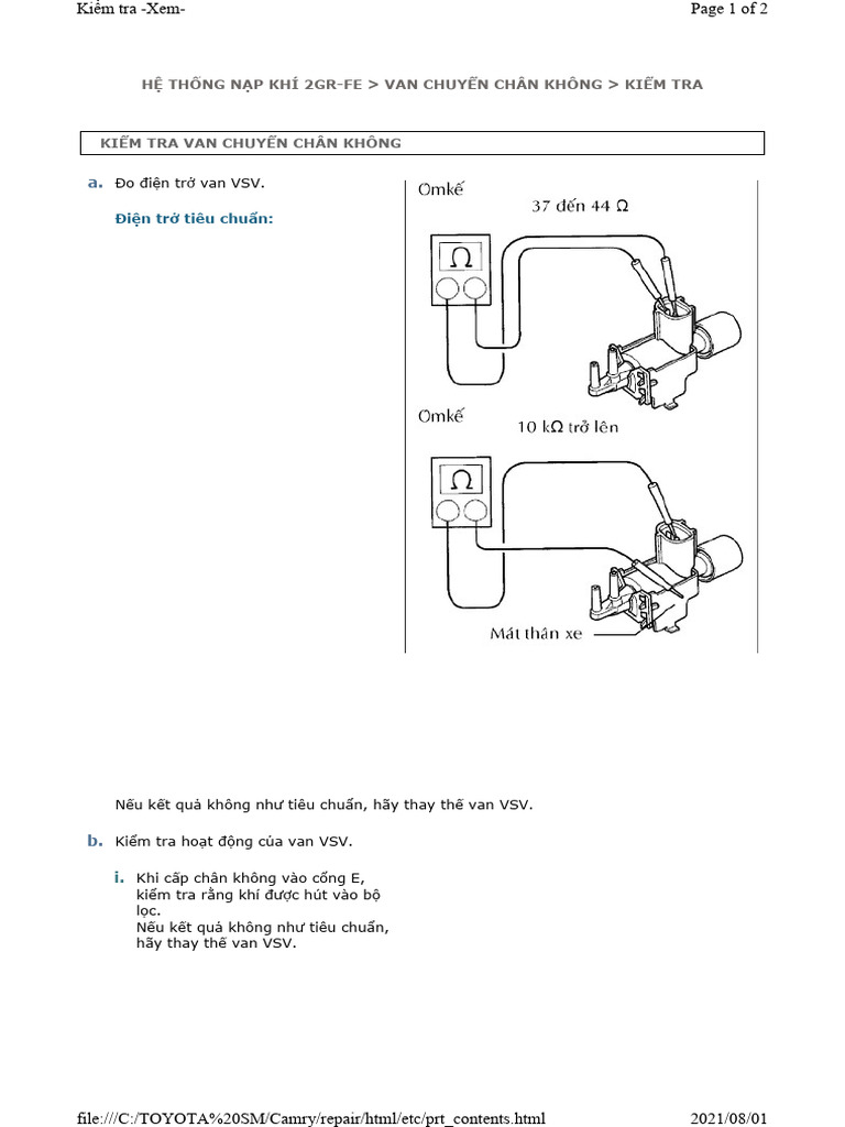 kiểm tra van VSV | PDF