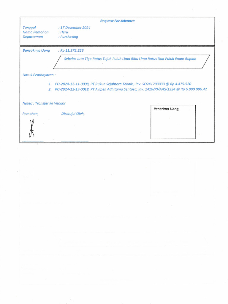 RFA 17 Desember 2024 | PDF