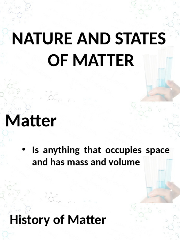 Nature and States of Matter | PDF | Mixture | Matter