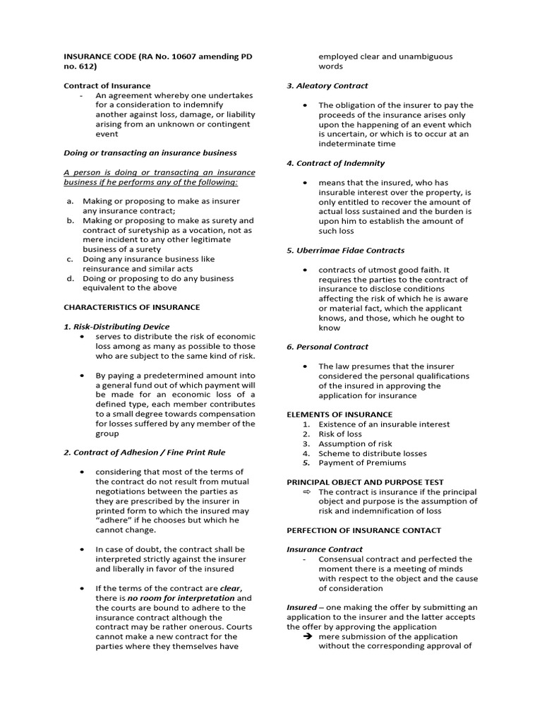 RFBT Insurance Code and SSS | PDF | Insurance | Pension