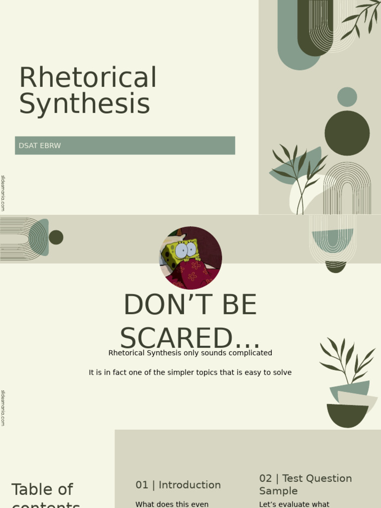 Rhetorical Synthesis | PDF | Cognition | Cognitive Science