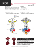Kimray - High Pressure Control Valves Cut Sheets | PDF | Valve | Heat Treating