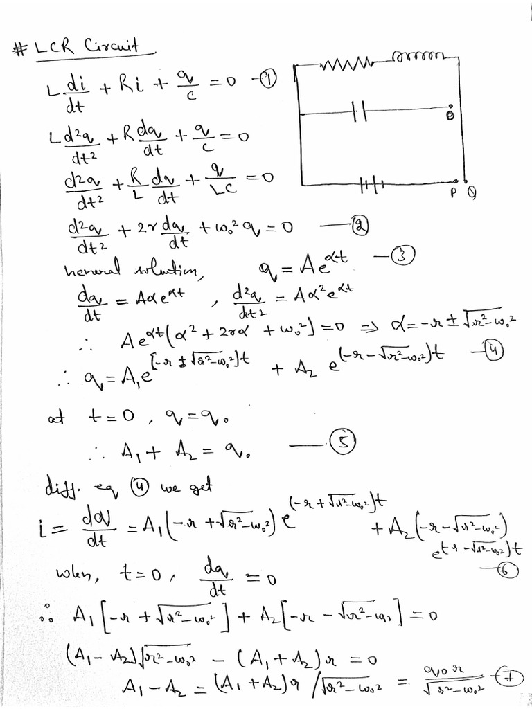 LCR Circuit | PDF