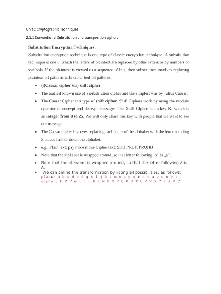 Unit 2 Information Security Complete Notes | PDF | Cryptography ...