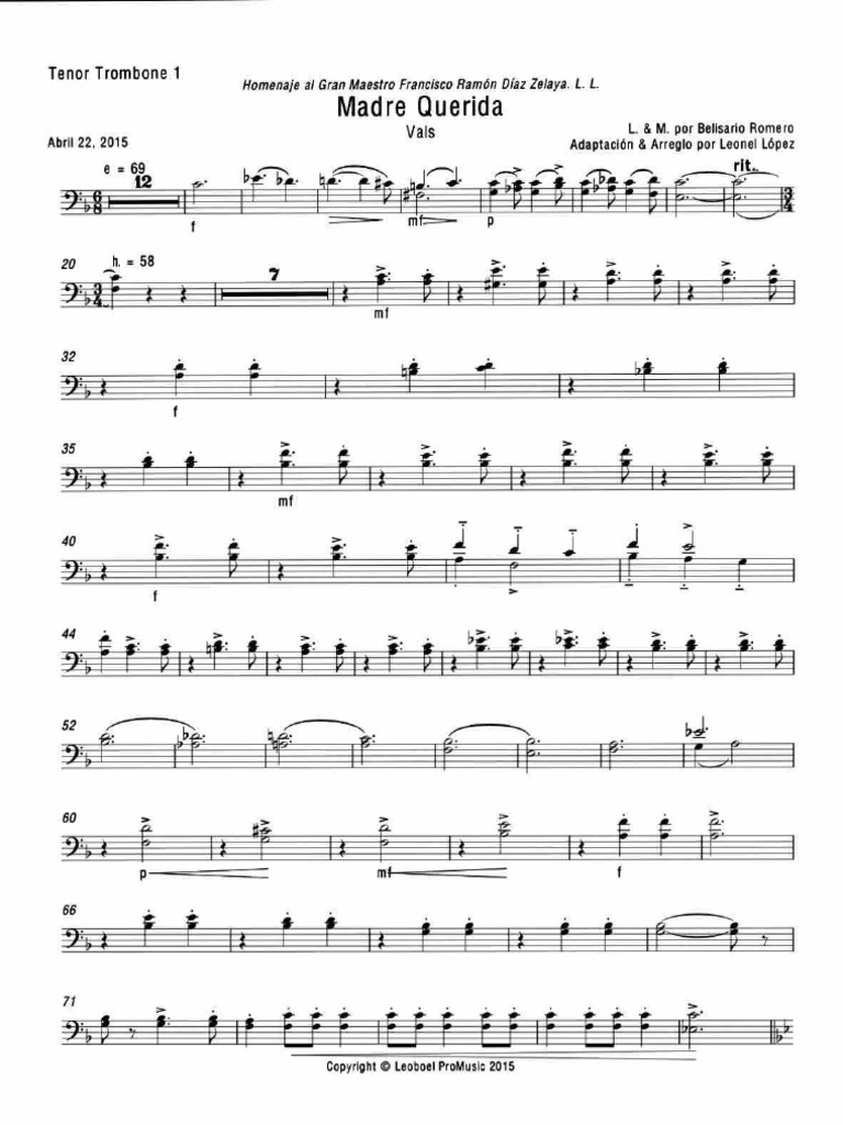 Madre Querida-Trb 1 | PDF