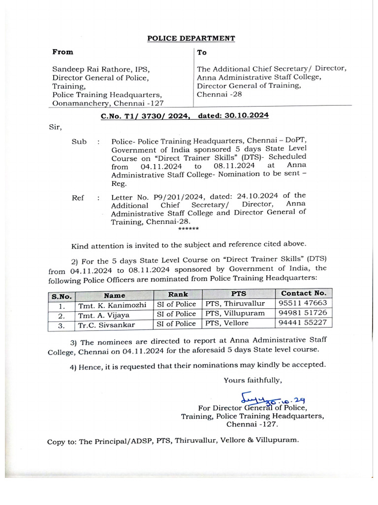 Nomination of Officers of PTH | PDF