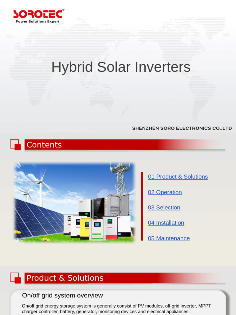 Hybrid Solar Inverter Guide | PDF | Power Inverter | Solar Power