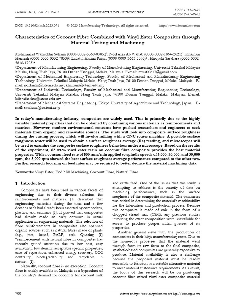 MT_mft-202305-0006 | PDF | Composite Material | Materials
