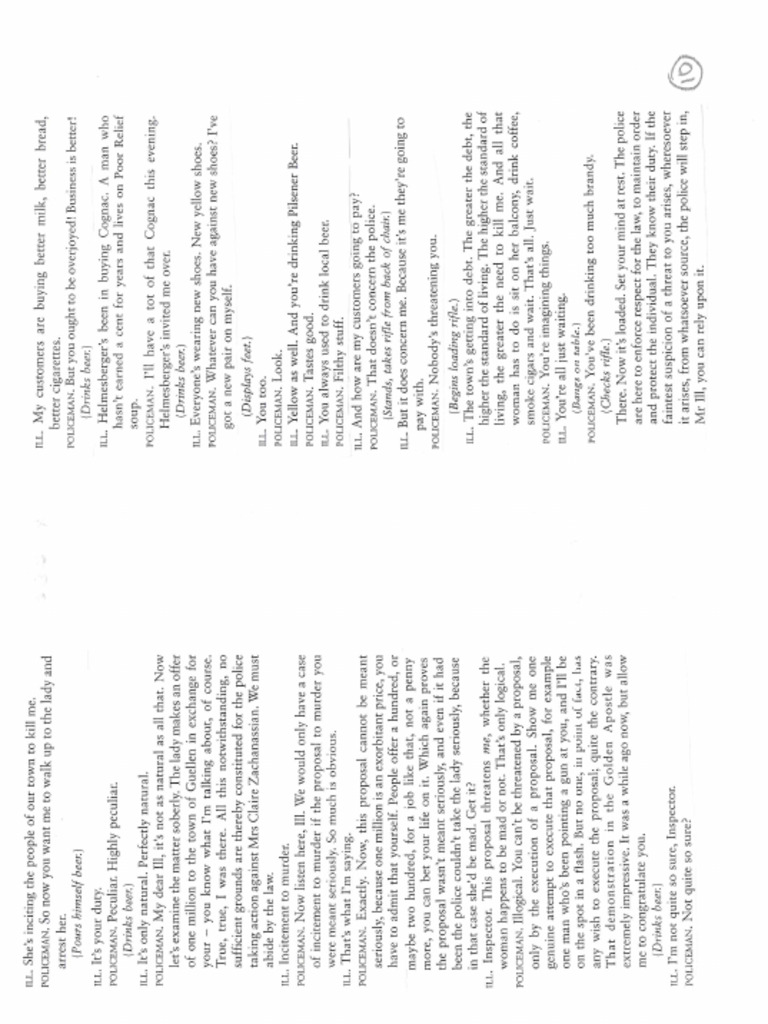 The Visit Edited Script (Part Two) | PDF