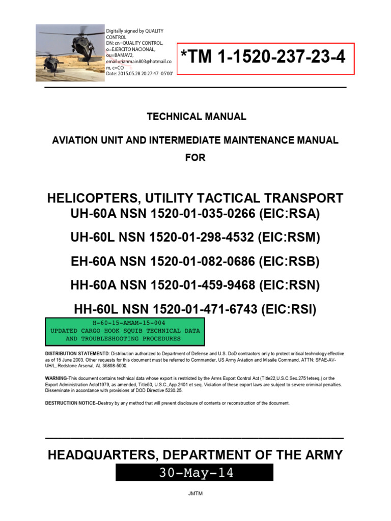 TM1-1520-237-23-4 | PDF | Sikorsky Uh 60 Black Hawk | Troubleshooting