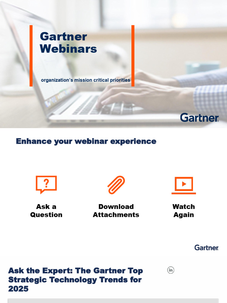 The Gartner Top Strategic Technology Trends For 2025 - Gartner | PDF ...