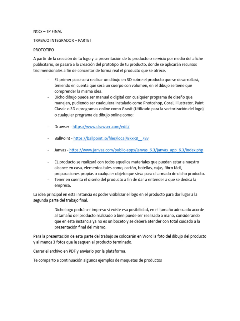Nticx - TP Final - Integrador | PDF | Animación