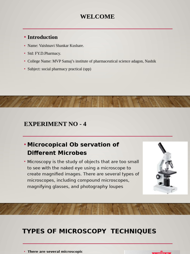 Microcopical Ob Servation of Different Microbes | PDF | Microscopy ...
