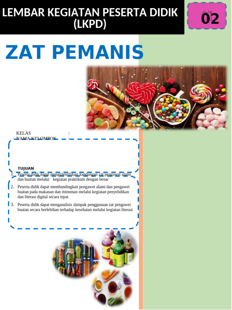 LKPD Zat Pemanis | PDF