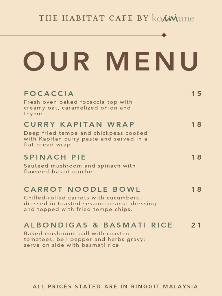 The Habitat Cafe by | PDF