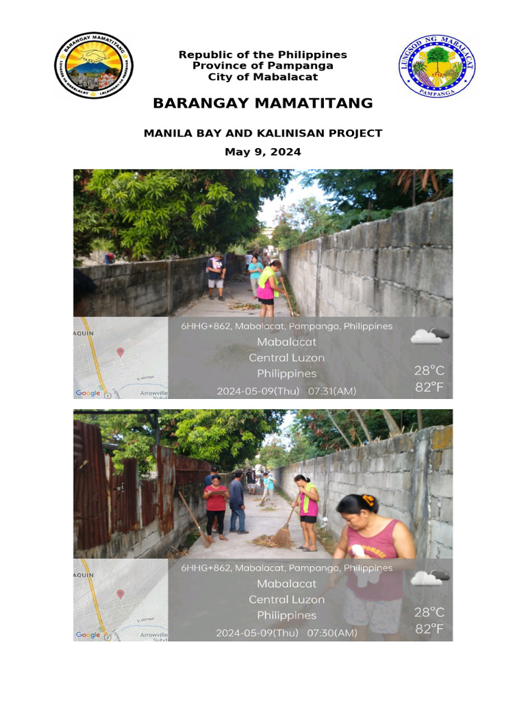 Manila Bay Cleanliness Project Mabalacat | PDF